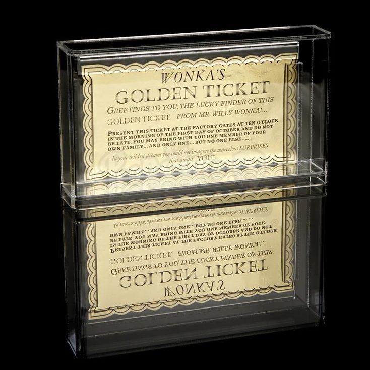 Wonkas (Gene Wilder) Golden Ticket | WILLY WONKA AND THE CHOCOLATE ...