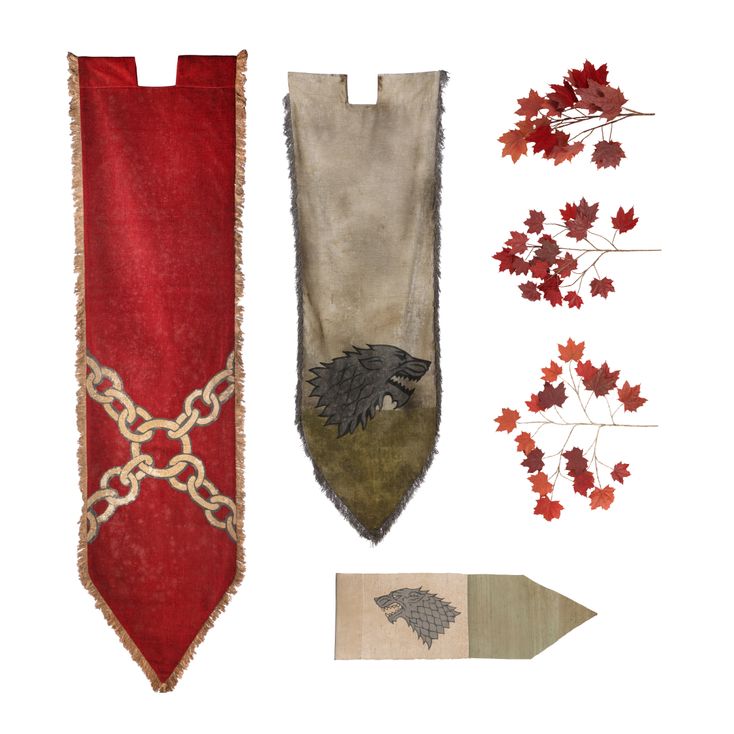 668. House Stark and House Umber Banners With Stark Flag and Heart Tree ...