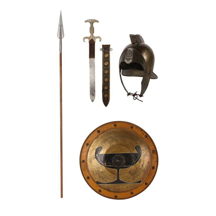 Argonaut Helmet, Shield, Spear, Retractable Sword and Sheath | JASON ...