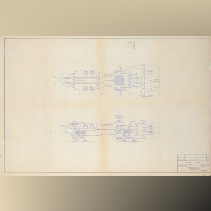 Lot 1284 - Matted Printed Joe Johnston Pirate Ship (Millennium Falcon ...