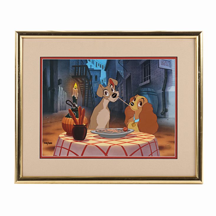 Lot #265 - LADY AND THE TRAMP (1955) - Framed Limited Edition Bella ...