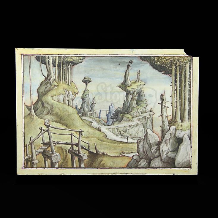 Brian Froud Hand-Painted Mountain Path Production Artwork | STORYTELLER ...