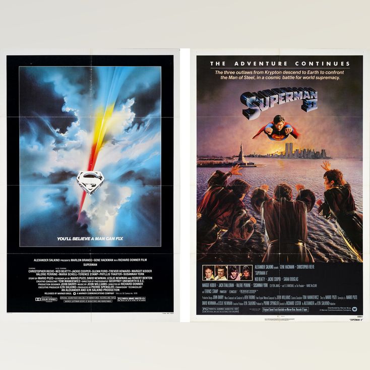 878. One Sheets (2) (27 x 41 ); Very Fine Folded ### SUPERMAN ...