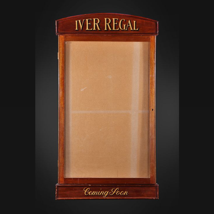 Lot #74 - CINEMA POSTER DISPLAY CASE - Vintage Bespoke Cinema Poster ...