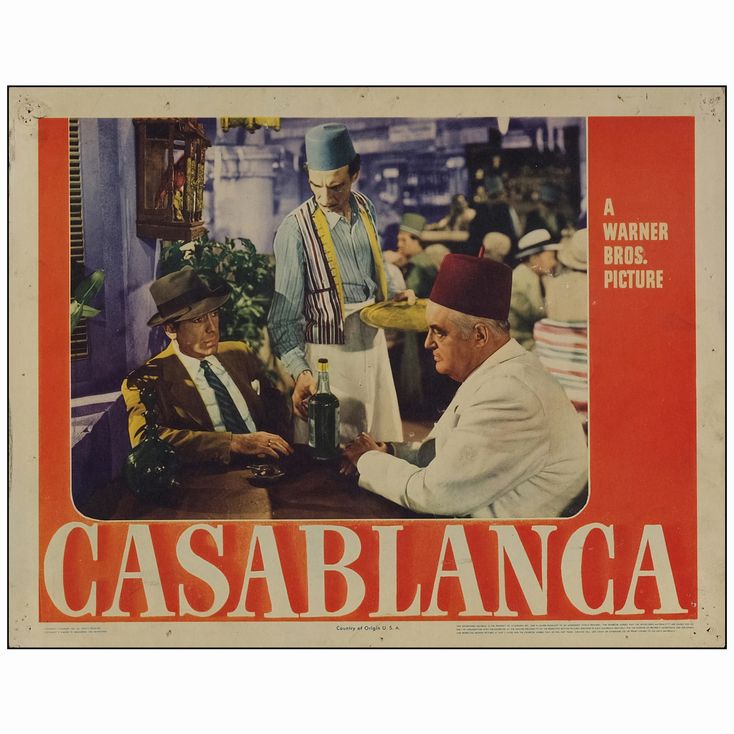 Lot 52 - CASABLANCA Lobby Card (11 x 14) Fine | CASABLANCA (1942)