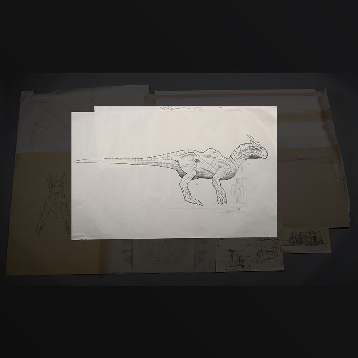 Printed Dragon and Set Blueprints | DRAGONHEART (1996)