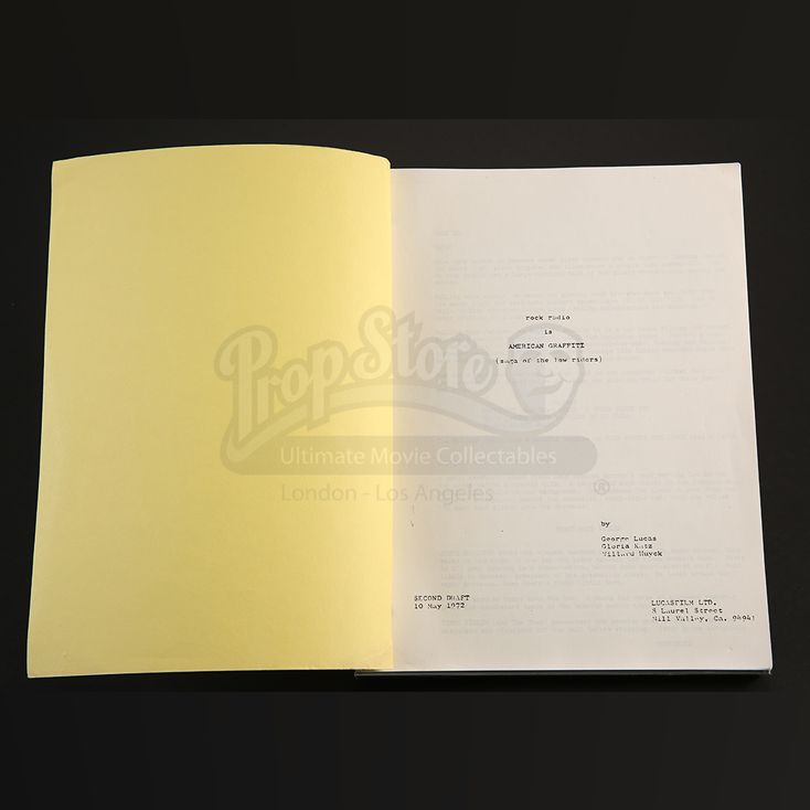 Studio Copy Script | AMERICAN GRAFFITI (1973)