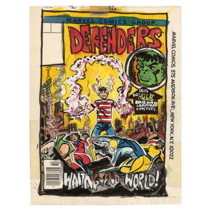 Lot 1569 - Defenders No. 77 Final Cover Prelim by Ed Hannigan | MARVEL ...