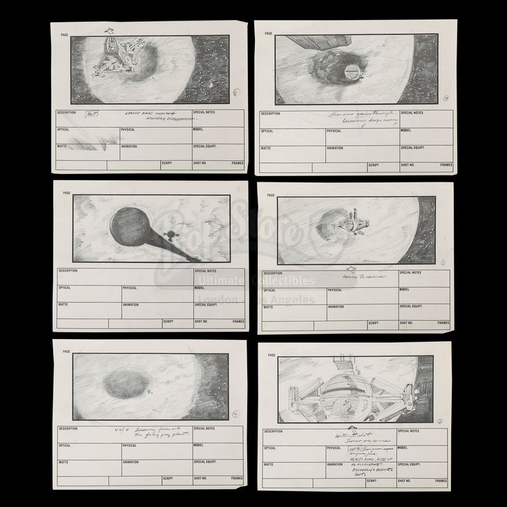 Hand-Drawn Storyboards Jupiter Escape | 2010: THE YEAR WE MAKE CONTACT ...