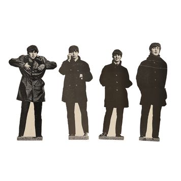 Lot # 480 : BEATLES, THE - Set of Four Beatles Cardboard Standees