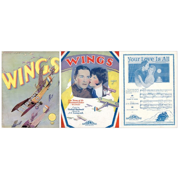 Lot # 583: WINGS - Program & Sheet Music (9.5 x 12.5 ); Very Fine-