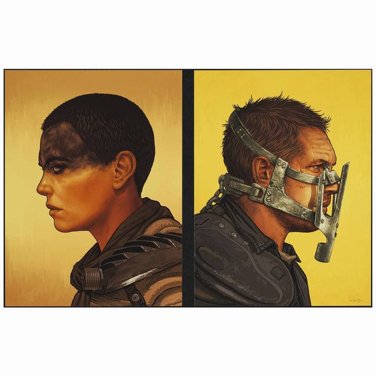 489: Art Print (2) (12 x 16 ) Signed by Artist; Mint Rolled ### MAD MAX ...