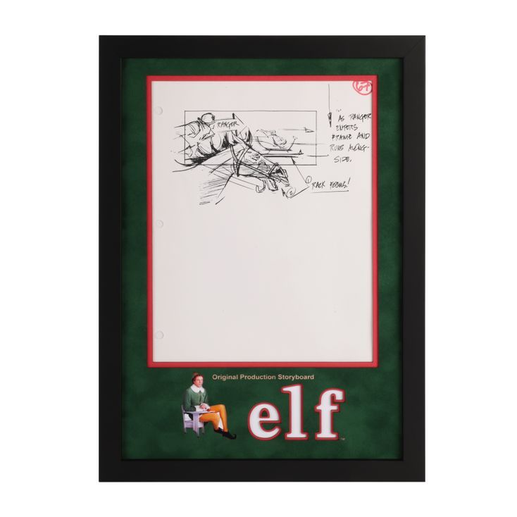 Production-Used Storyboard - Ranger | ELF (2003)