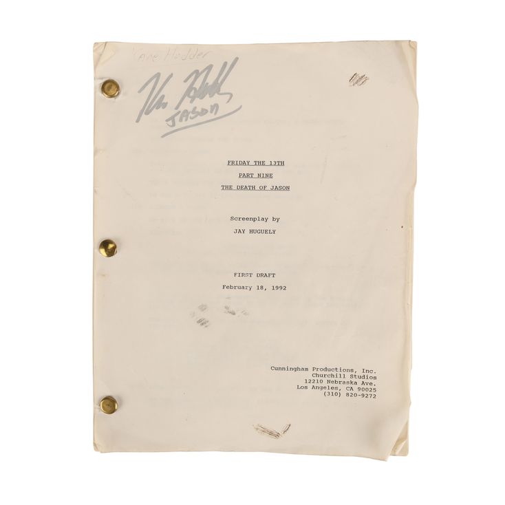 Lot #777 - JASON GOES TO HELL: THE FINAL FRIDAY (1993) - Mario Kirner ...