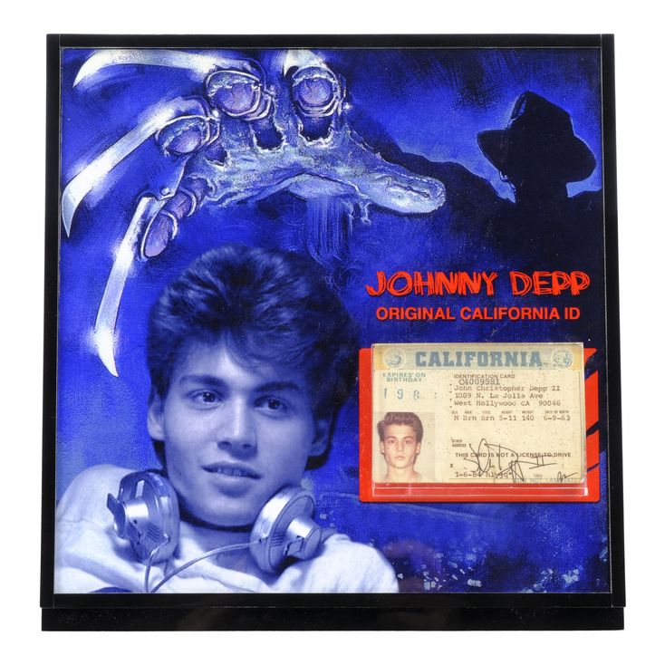 Lot #1312: JOHNNY DEPP - Johnny Depp's California Identification Card