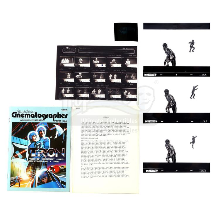 Set of 29 Kodaliths and Behind-the-Scenes VFX Materials | TRON (1982)