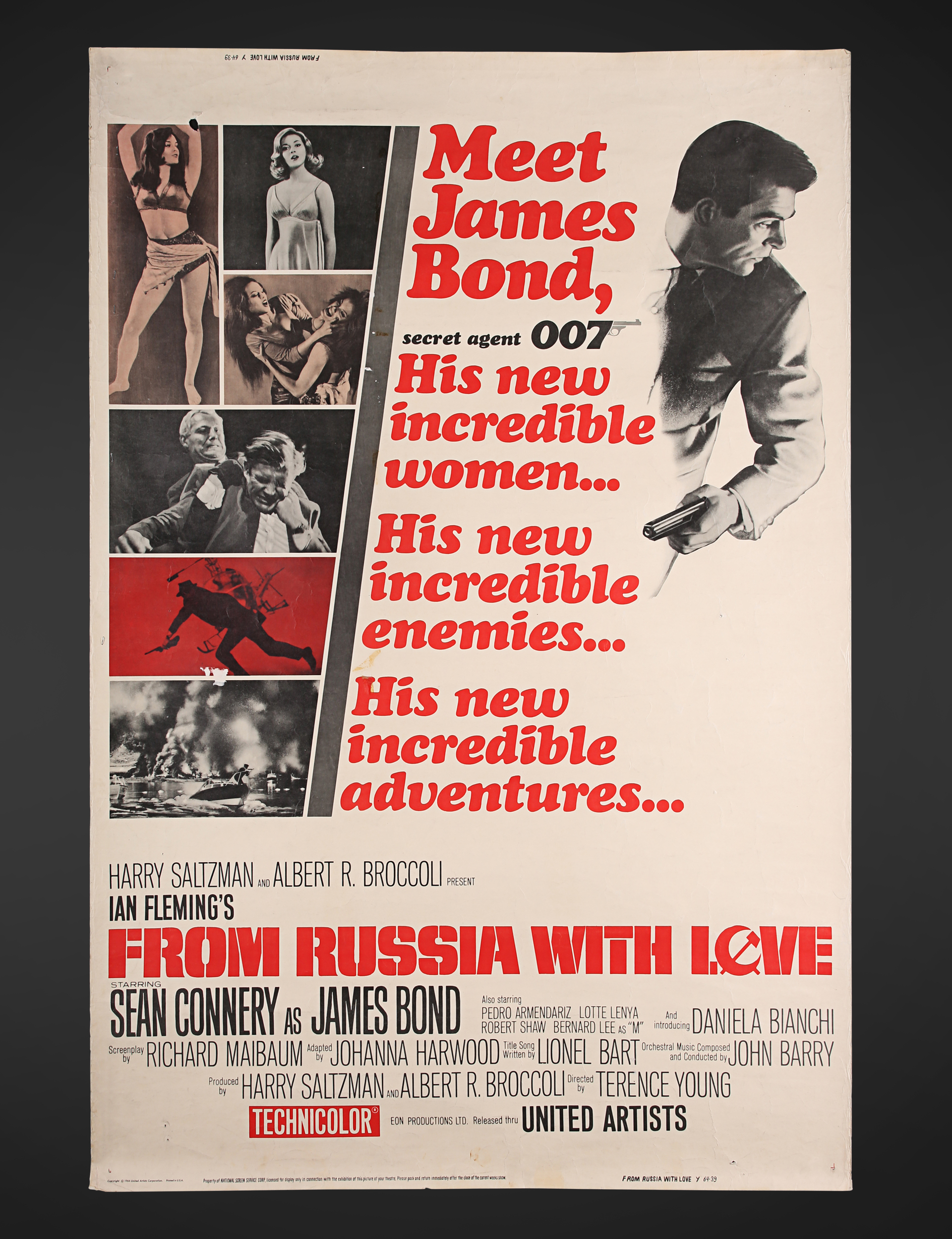Lot #182 - JAMES BOND: FROM RUSSIA WITH LOVE (1963) - Carter-Jones ...