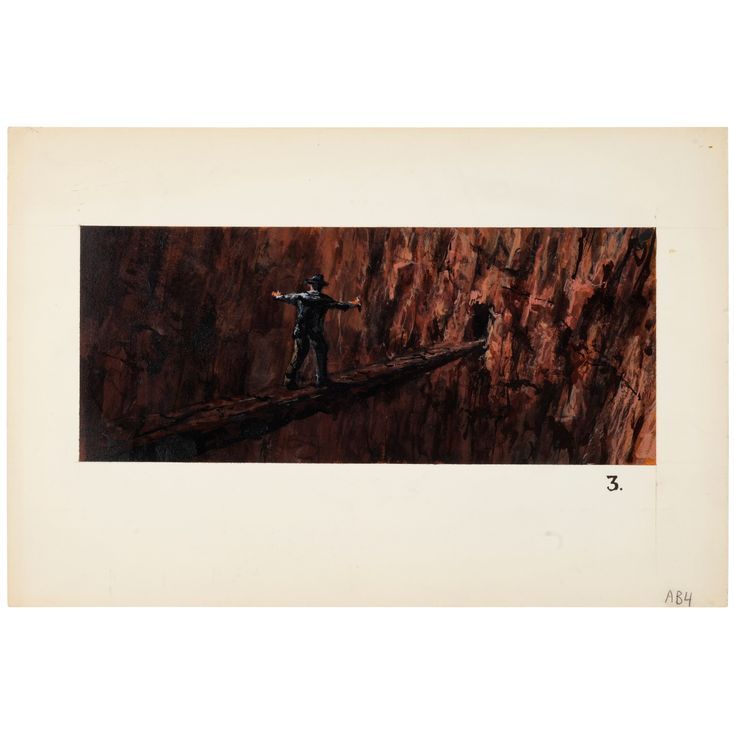 219. Hand-Painted Mark Sullivan Leap of Faith Invisible Bridge Matte ...