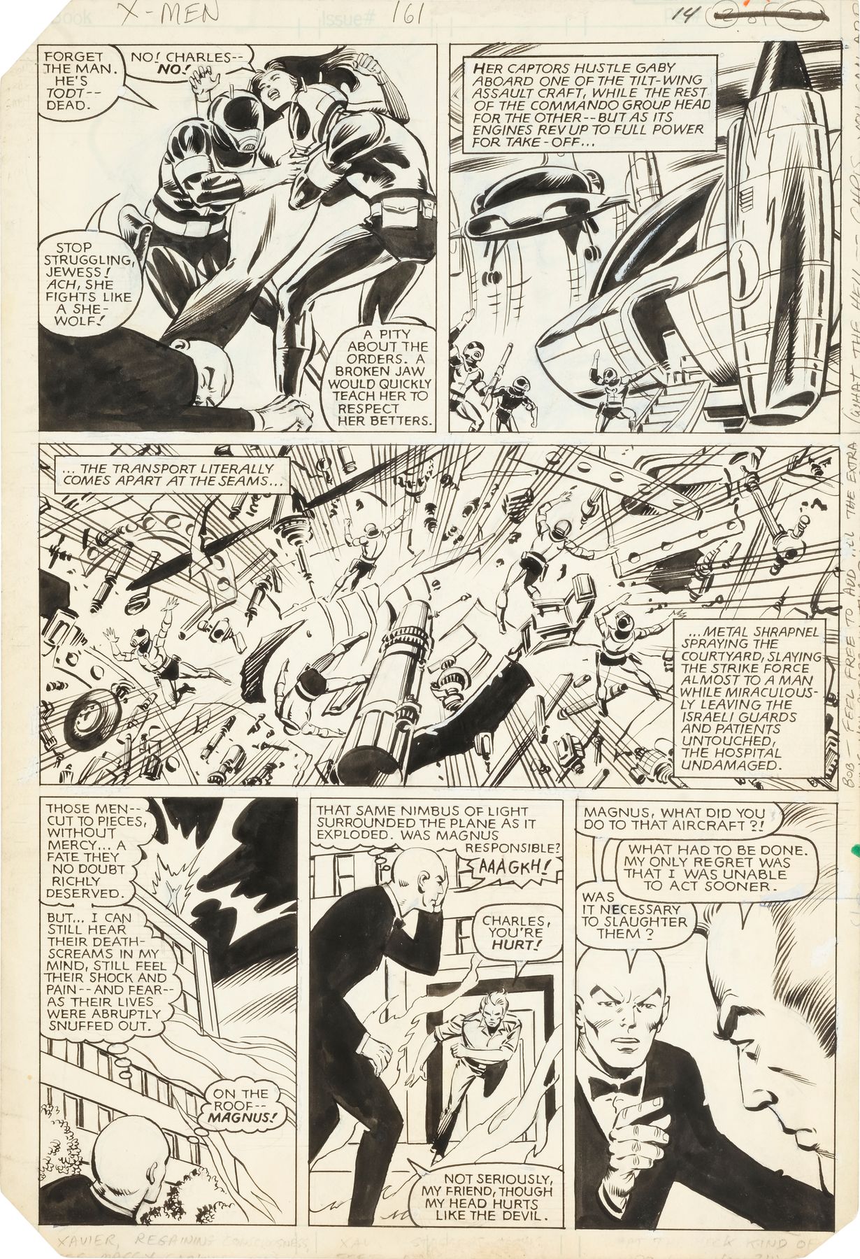 277. Hand-Drawn Dave Cockrum and Bob Wiacek Uncanny X-Men No. 161 P. 14 ...