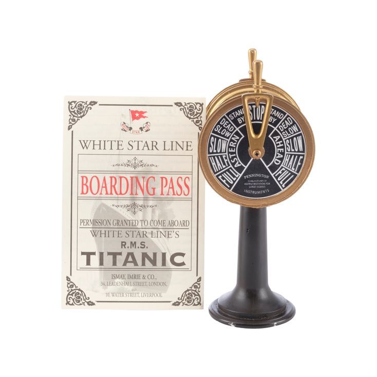 Lot 1280. 18 Scale Engine Order Telegraph Model Miniature | TITANIC (1997)