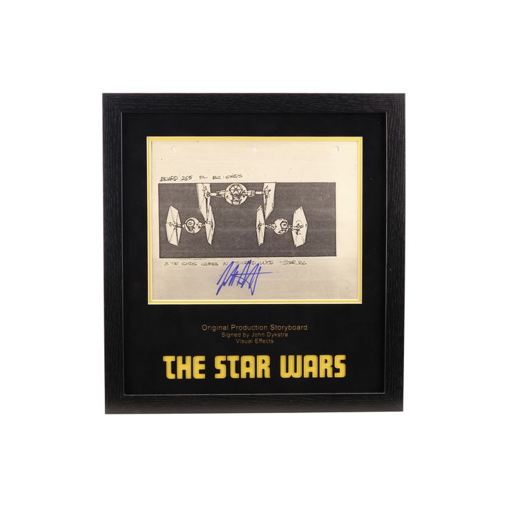 John Dysktra Signed Early Production Storyboard - TIE Ships Come in ...