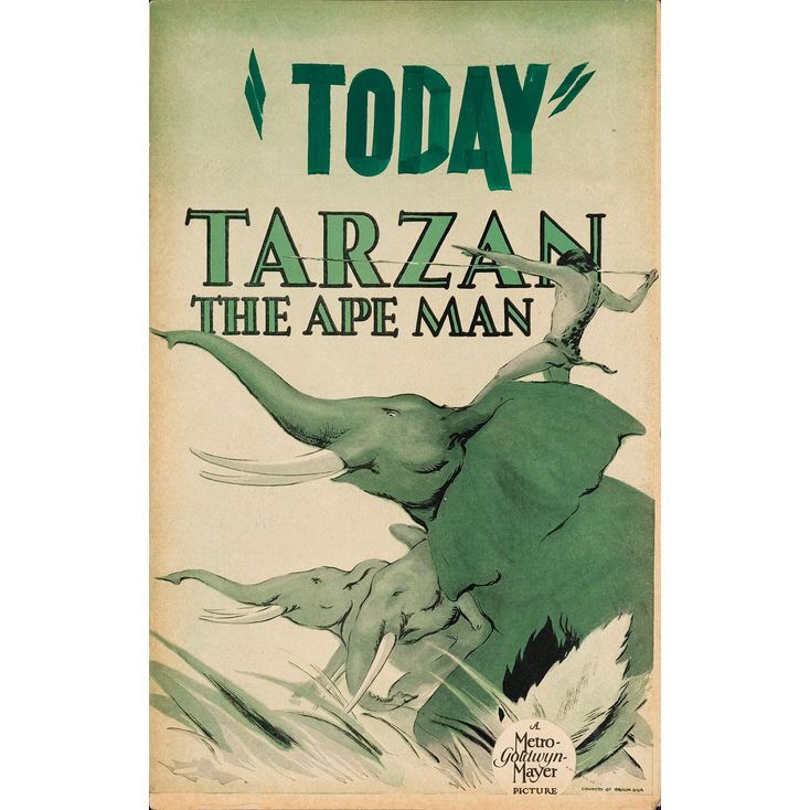304. Window Card (14 x 22 ); Very Fine- ### TARZAN THE APE MAN (1932)
