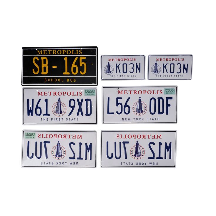 1035. Mark Stetson Collection Collection of 10 Metropolis License ...