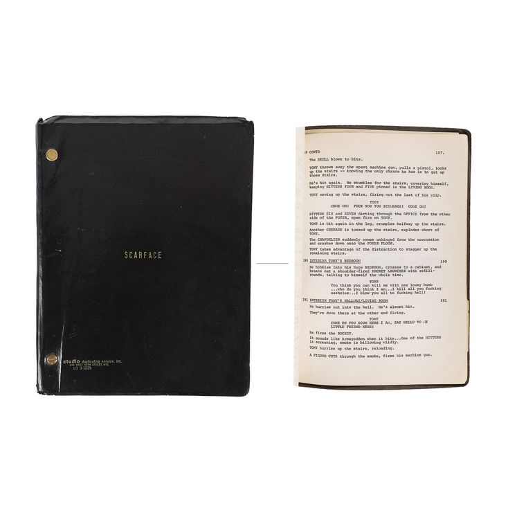 Lot #335 - SCARFACE (1983) - Al Pacino's Personal Hand-annotated ...