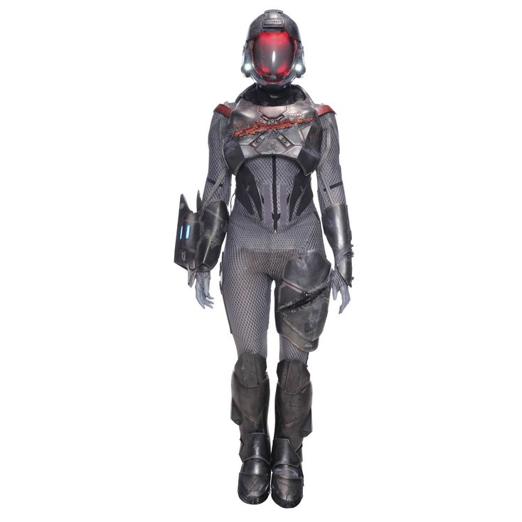 Damaged Goliath Armor Components with Roberta Bobbie Drapers Stunt ...