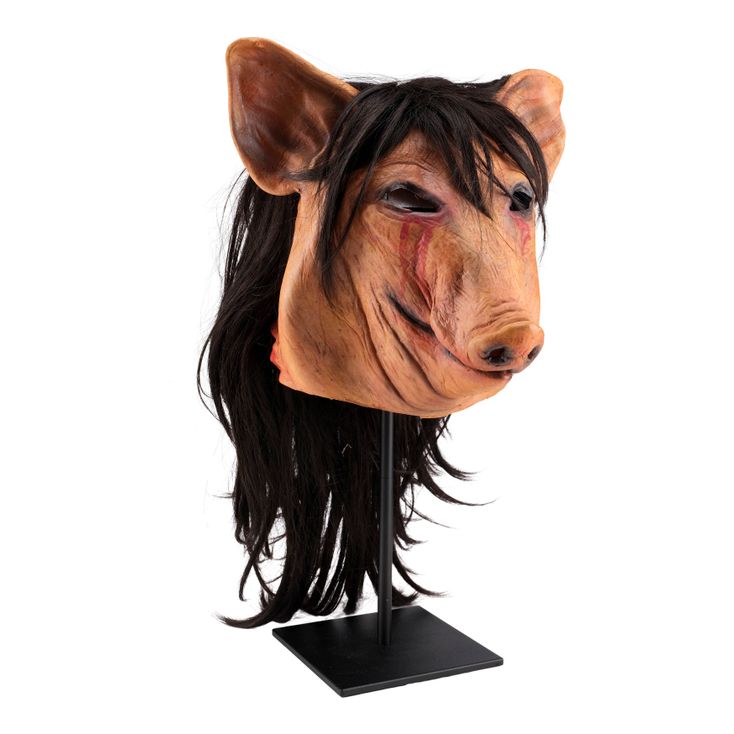 Lot # 331: SAW FRANCHISE (2004 - PRESENT) - Jigsaw's Stunt Pig Mask
