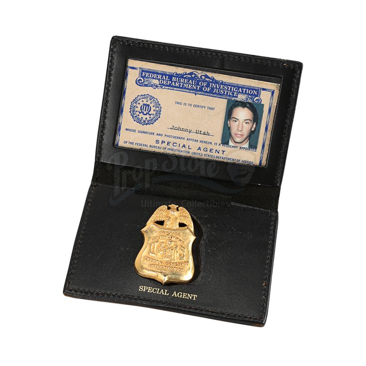 Johnny Utahs (Keanu Reeves) Prototype FBI Badge | POINT BREAK (1991)