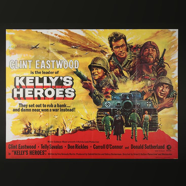 UK Quad Poster (1970) | KELLY'S HEROES (1970)