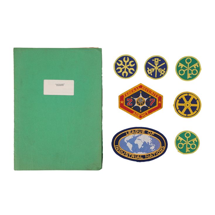 Lot #1449: OUTLAND (1981) - Pair of Scripts and Collection of Patches