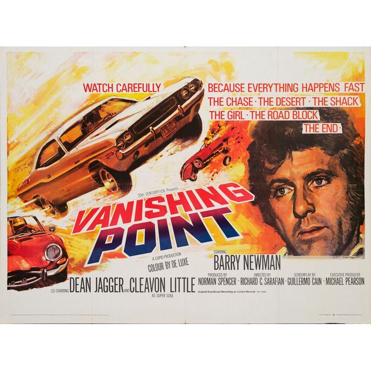 1211. British Quad (40 x 30 ); Very Fine- Folded ### VANISHING POINT (1971)