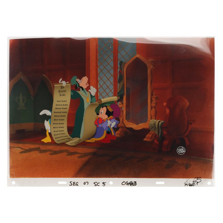 2150. Hand-painted Mickey, Horace Horsecollar, Donald Duck Original ...