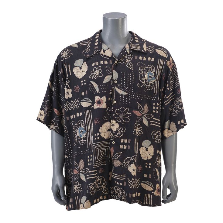 1379. Tony Sopranos (James Gandolfini) Screen-Matched Black Floral ...