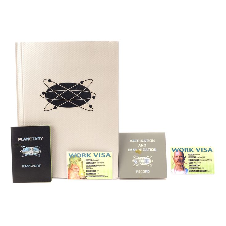 Lot 517 - Branded File Holder with Passport, Customs Form, Work Visas ...