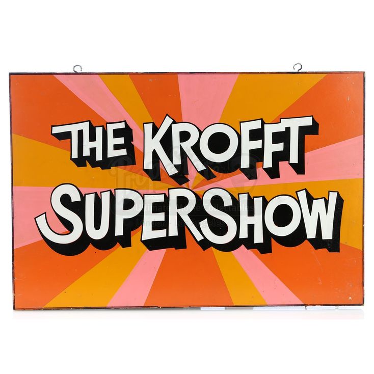Hand-Painted The Krofft Supershow Production Office Sign | KROFFT ...