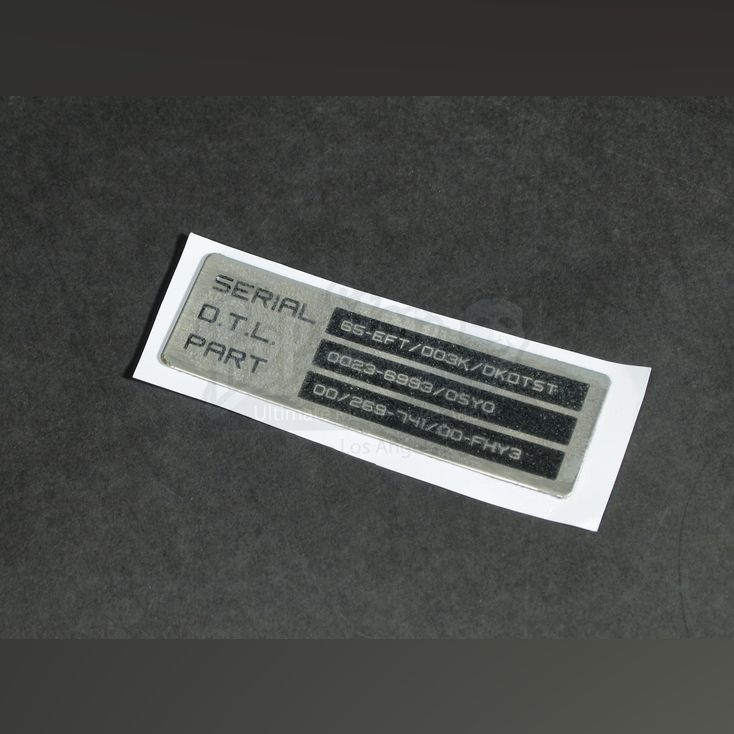 Metallic Serial Sticker | PROMETHEUS (2012)