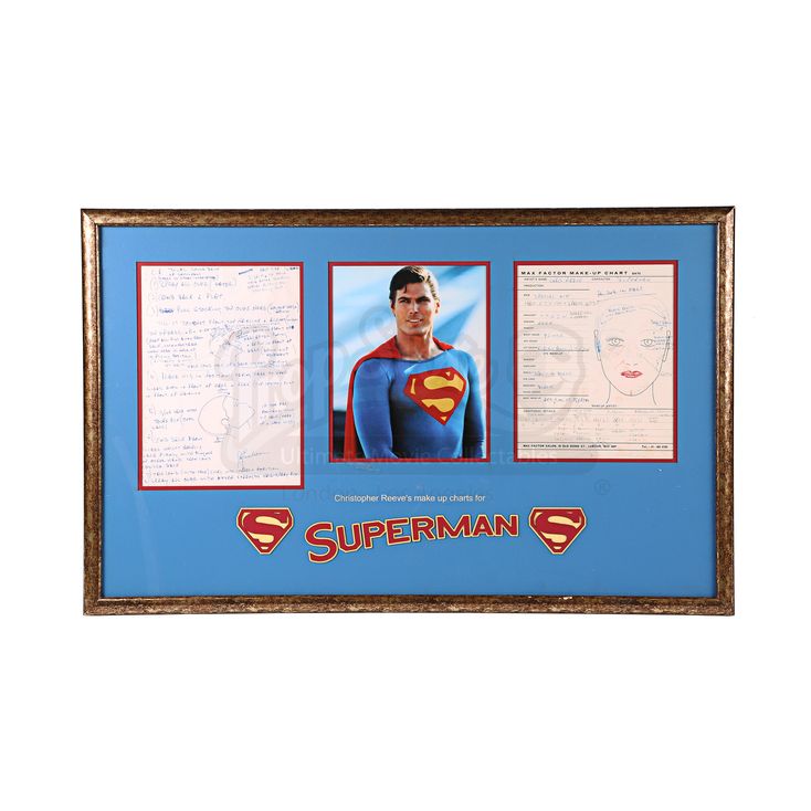 Christopher Reeve Double Chart Display | SUPERMAN (1978)