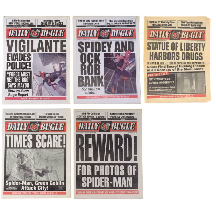 Collection of Daily Bugle Newspapers | SPIDER-MAN (2002) / SPIDER-MAN 2 ...