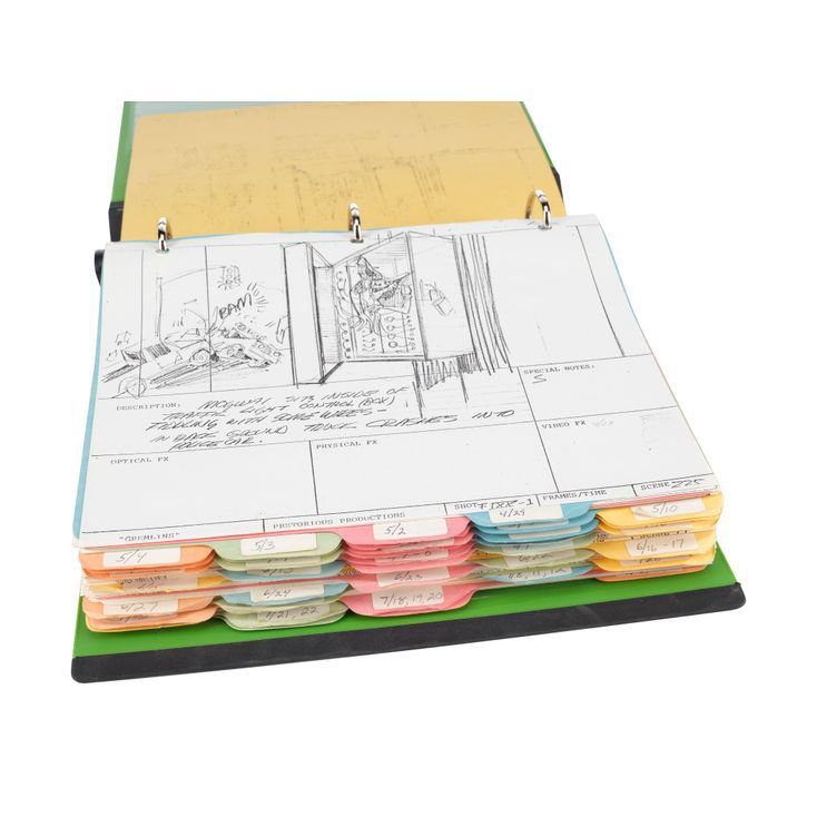 Lot 169. Hand-Marked Printed Production Storyboard Binder | GREMLINS (1984)
