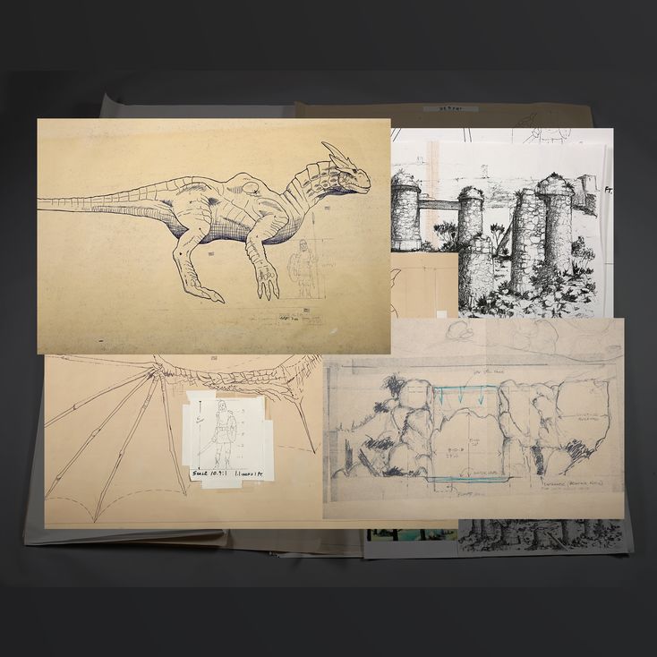 Printed Dragon and Set Blueprints | DRAGONHEART (1996)
