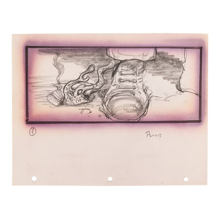 Lot 1358 - Hand-Drawn Mike Ploog Thing Storyboard | THING, THE (1982)