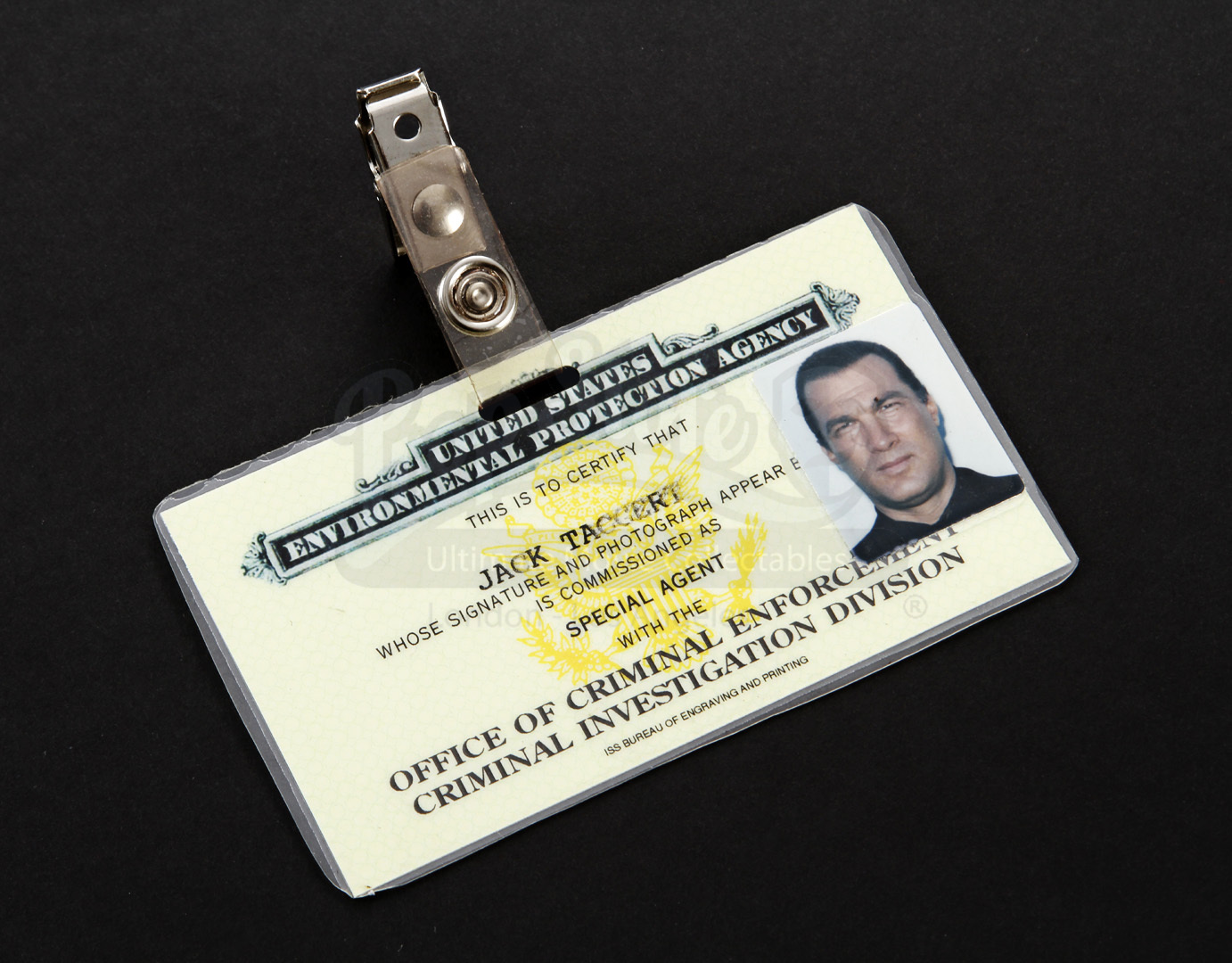 Jack Taggerts (Steven Seagal) EPA Badge | Prop Store - Ultimate Movie ...