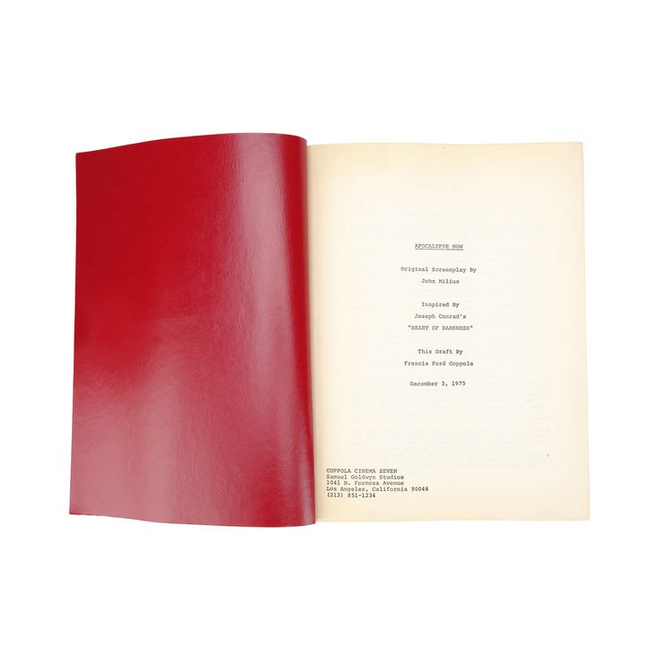 524. Bound Draft Script | APOCALYPSE NOW (1979)