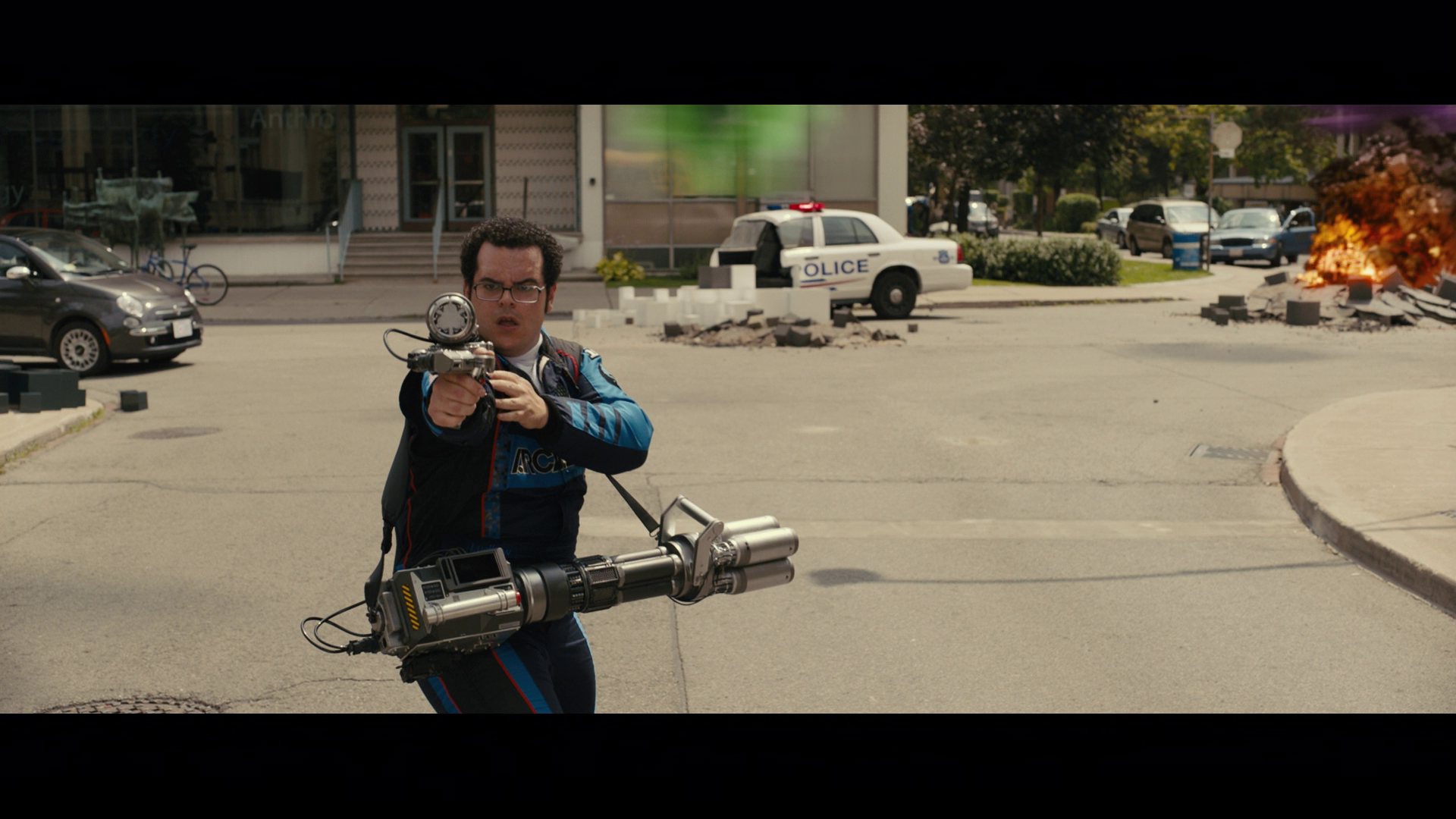 Lot 1069 - Hero DARPA Donkey Kong Wrist Light Cannon | PIXELS (2015)