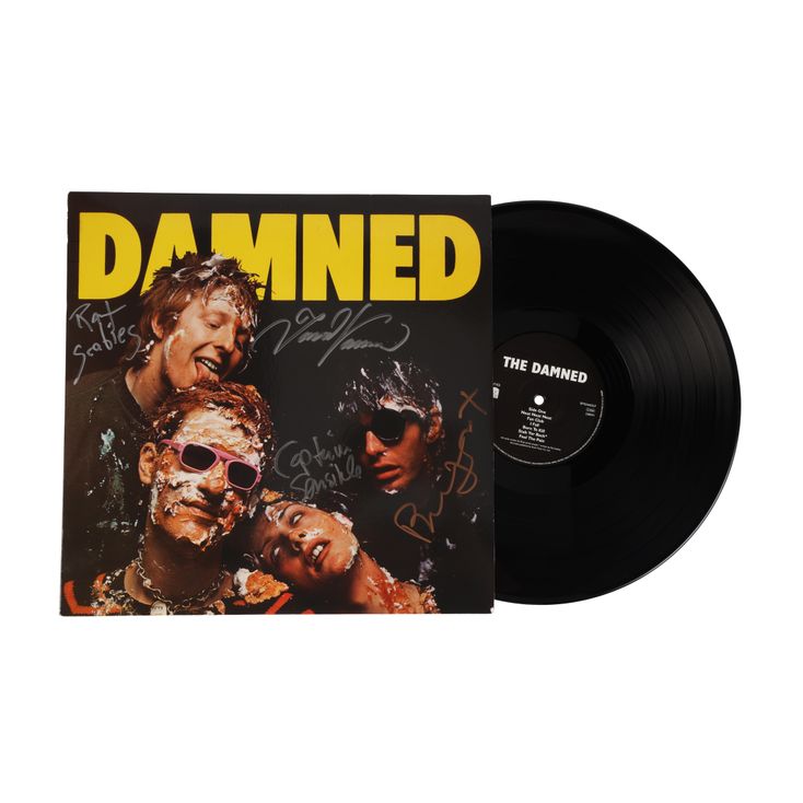 Lot # 498: THE DAMNED - Damned Damned Damned Vinyl Album Autographed by ...