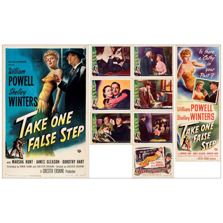 Lot # 864: TAKE ONE FALSE STEP - One-Sheet, Insert & Title Lobby Card ...