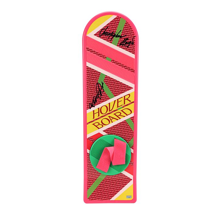29. Michael J. Fox and Christopher Lloyd Autographed Replica Hoverboard ...